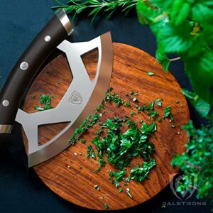 Dalstrong Ulu Knife - 7 inch - Rocking, Mincing, Slicing Meat & Herb Knife - Gladiator Series Elite - High-Carbon 5CR15MOV Steel - Razor Sharp Kitchen Knife - G10 Handle - w/Sheath