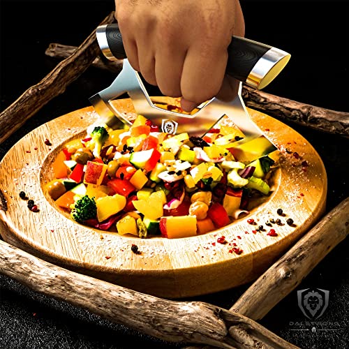 Dalstrong Ulu Knife - 7 inch - Rocking, Mincing, Slicing Meat & Herb Knife - Gladiator Series Elite - High-Carbon 5CR15MOV Steel - Razor Sharp Kitchen Knife - G10 Handle - w/Sheath