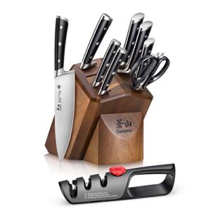 cangshan h series 1026160 german steel forged 10-piece knife block set