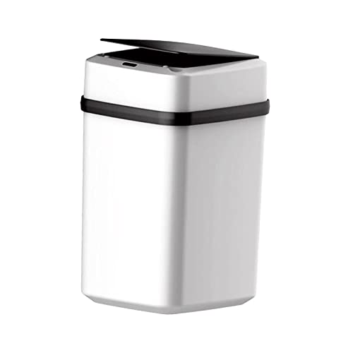 MagiDeal Automatic Touchless Motion Sensor Trash Can, 3 Gal L, Plastic, Small, Kick Touch