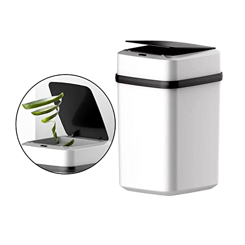 MagiDeal Automatic Touchless Motion Sensor Trash Can, 3 Gal L, Plastic, Small, Kick Touch