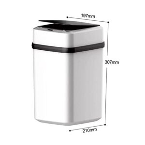 MagiDeal Automatic Touchless Motion Sensor Trash Can, 3 Gal L, Plastic, Small, Kick Touch