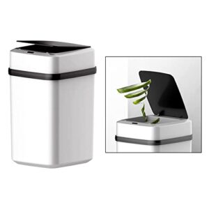 MagiDeal Automatic Touchless Motion Sensor Trash Can, 3 Gal L, Plastic, Small, Kick Touch