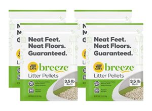 purina litter tidy cat breeze pellets, 3.5 lb, new 4 - pack