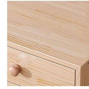 AYKDAS Bedside Table Bedroom Bedside Table, Bedside Table Bedside Table Solid Wood Double Drawer Cabinet for Bedroom Living Room Apartment, Full Assemble