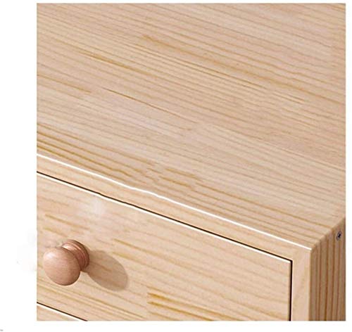 AYKDAS Bedside Table Bedroom Bedside Table, Bedside Table Bedside Table Solid Wood Double Drawer Cabinet for Bedroom Living Room Apartment, Full Assemble