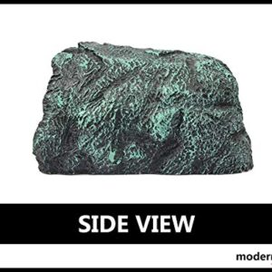 Stone Cave Shelter Hiding Turtle House - Hideout Caves for Reptile Aquarium Terrarium Decoration Ornament (8.3 x 6 inches)