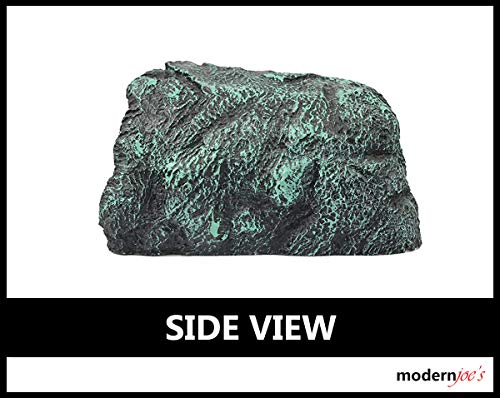 Stone Cave Shelter Hiding Turtle House - Hideout Caves for Reptile Aquarium Terrarium Decoration Ornament (8.3 x 6 inches)