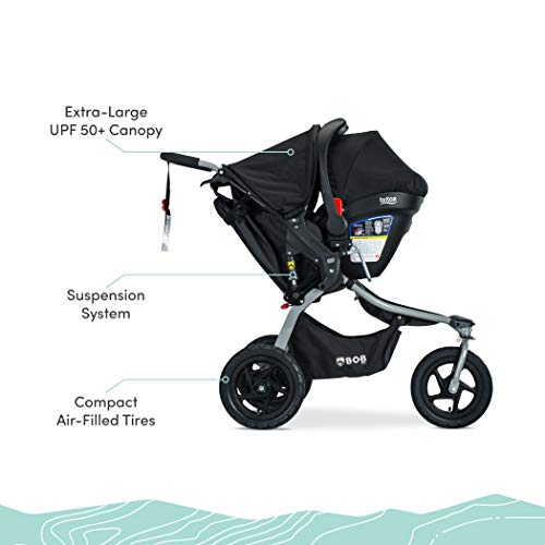 BOB Gear Rambler Travel System with B-Safe Gen2 Infant Car Seat Black