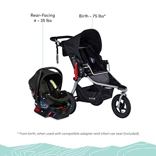 BOB Gear Rambler Travel System with B-Safe Gen2 Infant Car Seat Black