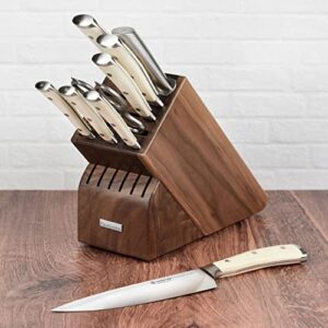 Wusthof Classic Ikon Creme 10 Piece Knife Set with Walnut Block