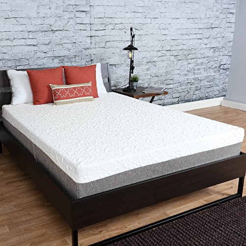 Travel Happy New Item 12 inch Soft New Cooler Sleep Graphite Gel Memory Foam Mattress with Premium Textured 8-Way Stretch Cover Made in The USA (King 76 x 80)