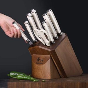 Cangshan H1 Series 1026153 German Steel Forged 10-Piece Knife Block Set