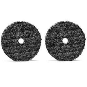 the clean garage 2 pack | 5" buff and shine uro-fiber microfiber buffing polishing pads| (592mfp)