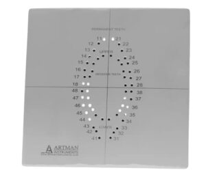 rubber dam template for hole punching dental dams punch endodontics artman brand