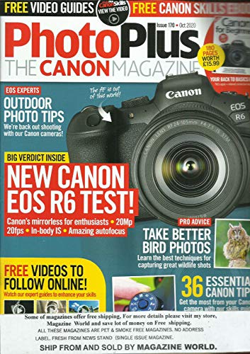 PHOTO PLUS THE CANON MAGAZINE, OCTOBER, 2020 ISSUE, 170 MISSING FREE VIDEO CD