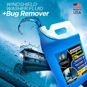 MWC Windshield Washer Fluid, Ready to Use, Removes dirt, Safe for the environment, Removes grime, Streak Free Glass Cleaner,+ 32°F, 1 Gallon (3.78 Liters)