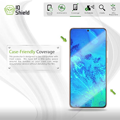 IQShield Screen Protector Compatible with Samsung Galaxy S21 (6.2 inch)(3-Pack)(Case Friendly)[Works with Fingerprint Scanner] Anti-Bubble Clear Film