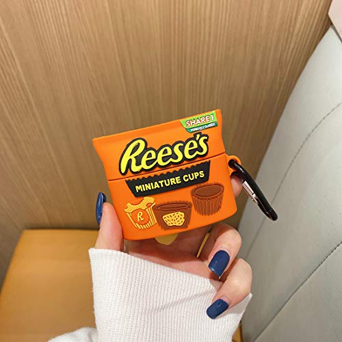 Airpod Pro Case, Cute 3D Funny Reeses Cartoon Soft Silicone Cover, Kawaii Cool Keychain Design Skin, for Girls Children and Boys Airpod Pro Case (KANSDF/PRO/REESES)