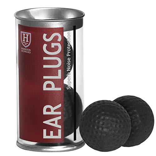 Harrison Howard EaseFit Equestrian Earplugs Horse Foam Ear Plugs Balls Pair-Mars Black