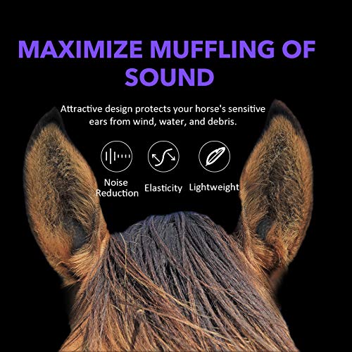 Harrison Howard EaseFit Equestrian Earplugs Horse Foam Ear Plugs Balls Pair-Mars Black