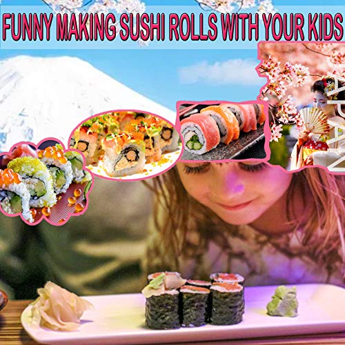 Sushi Roller Kit Sushi Bazooka Making Set Durable Camp Chef Rice Maker Machine Mold Sushi Rolling Maker Starter Set for Easy Sushi Cooking Rolls Best kitchen Sushi Tube Tool