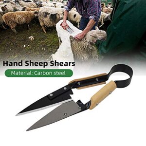 Hand shears for sheep shearing, Single Bow Heavy Duty Onion/Sheep Shear for alpaca, pet horse dog shearing, 6.1-Inch Carbon Steel Blade, 12.5-Inch Long