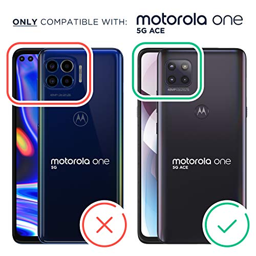 Motorola Essentials One 5G Ace (One 5G UW Ace) Protective Case- Black - Precision fit Shock Absorbing Cases for Enhanced Phone Grip, Style, Drop Protection for Your Device