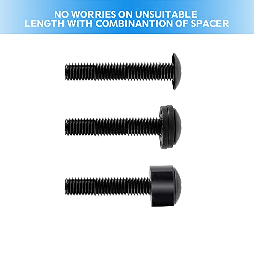 Mounting Dream TV Mounting Hardware TV Mount Screws Kit Comes with M4, M5, M6, M8 TV Mount Screws, Includes Spacers and Washers, Fits Any TVs Up to 82 Inch, Works with Any TV Wall Mount MD5754