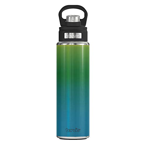 Tervis Sour Apple Ombre Triple Walled Insulated Tumbler, 24oz Wide Mouth Bottle, Stainless Steel