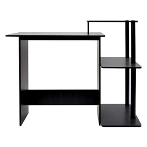 wc redmon home student desk, medium, espresso woodgrain