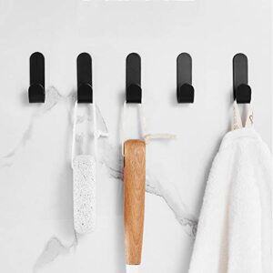 5-Pack Self-Adhesive Hook Waterproof Sticky Wall Hook for Hanging Towel Key Necklace Gloves