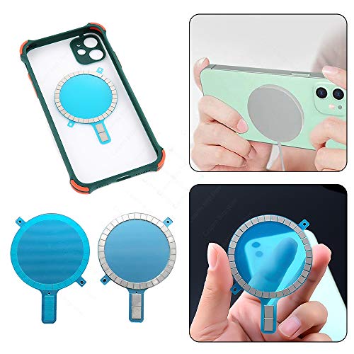 Mag Safe Case Magnet Sticker XZC 2Pcs Strong Magnetic Wireless Charging Magnet Mag Safe Sticker Magnet Circle for iPhone 12 Pro Max 12 Mini 11 Xs Xr 8 Mobile Phone Case