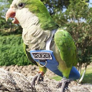 HEZHUO Bird Clothes Parrot Diapers Bird Flight Suits, Reusable Waterproof Diapers pet Bird Supplies Poli (M)