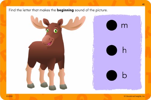 Educational Insights Hot Dots Jr. Let's Master Kindergarten Reading, Ages 5 and Up, (100 Self-Checking Lessons) & Hot Dots Jr. Beginning Phonics Card Set