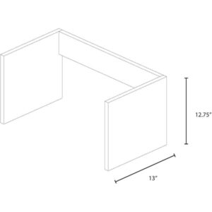 Modular Closets Vista Collection Legs for Tower Units (add on) (White, 25.5" Wide)