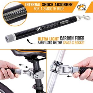 Malabi V2.0-180° Rotating Dog Bike Leash - with Shock Absorbers and Quick Attach Mechanism | Carbon Fiber | Detachable, Adjustable for The Smoothest Ride- Patent Pending