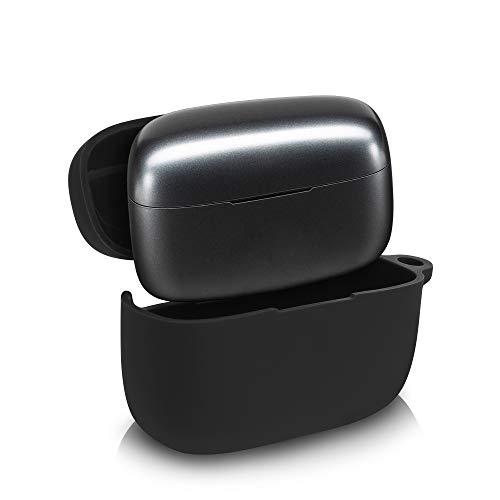 kwmobile Silicone Case Compatible with JBL Live 300TWS - Case Protective Cover for Headphones - Black