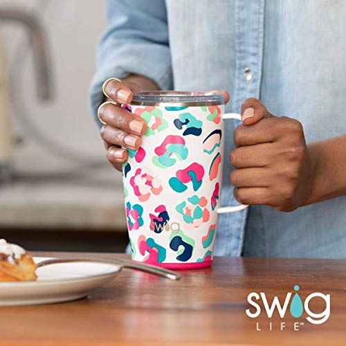 Swig Life Party Animal + Hot Pink Coffee Lovers Gift Set, Includes (2) 18oz Travel Mugs, Triple Insulated, Stainless Steel, Easy to Clean, and Dishwasher Safe