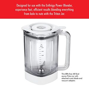 ZWILLING Enfinigy 48-oz Power Blender Jar with Cross Blade and Vacuum Lid - White