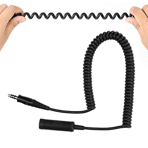 Demeras Headphone Extension Line U-92A/U to U-174/U Plugs Headphone Extension Cable Connect to Helicopter