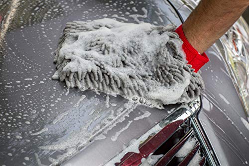 Mothers Premium Chenille Car Wash Mitt - Scratch & Lint Free, 2pk