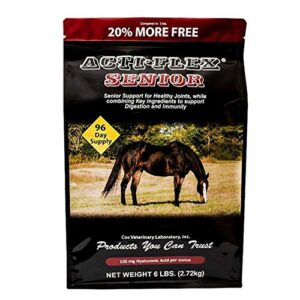 cox veterinary laboratory, inc. acti-flex senior joint and weight gain horse supplement - 6 pound refill