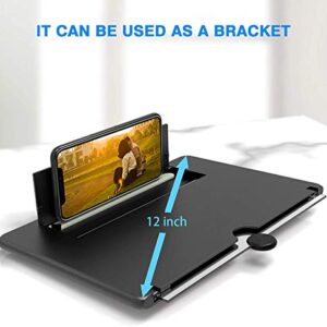 Phone Screen Magnifier, Ultra-Clear Mobile Phone Screen Amplifier with Folding Stand Holder,Pull-Out HD Screen Magnifier Newest Version, Suitable for All Smart Phones (12 INCH)