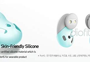 diofit Skin-Friendly Silicone Tips for Galaxy Buds Live. Comfortable Wearing. Stable Fit, 2 Pairs (White)