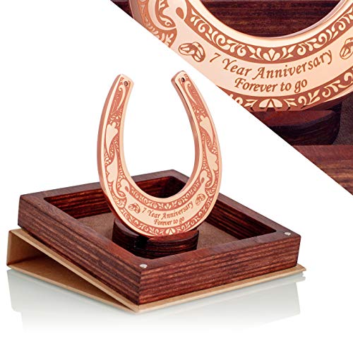 Copper Horseshoe - 7 Year Anniversary Gifts For Him, Copper Gifts For 7th Anniversary, 7 Year Anniversary Gifts For Her, 7th Anniversary Gifts For Him