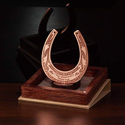 Copper Horseshoe - 7 Year Anniversary Gifts For Him, Copper Gifts For 7th Anniversary, 7 Year Anniversary Gifts For Her, 7th Anniversary Gifts For Him