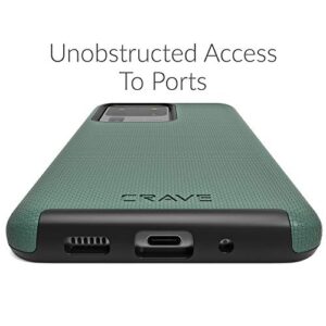 Crave Dual Guard for Samsung Galaxy S20 Ultra Case, Shockproof Protection Dual Layer Case for Samsung Galaxy S20 Ultra, S20 Ultra 5G - Forest Green