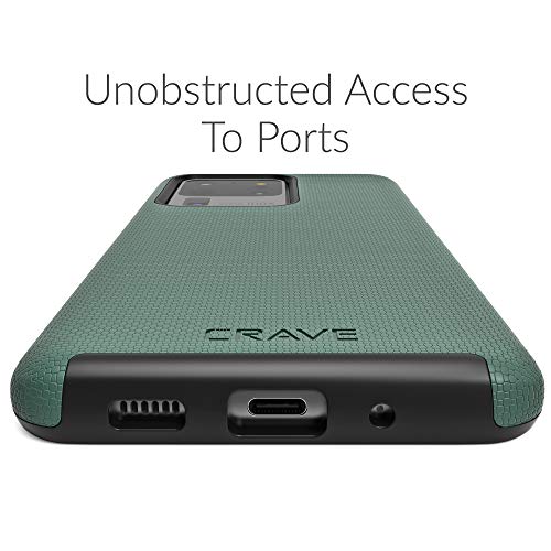 Crave Dual Guard for Samsung Galaxy S20 Ultra Case, Shockproof Protection Dual Layer Case for Samsung Galaxy S20 Ultra, S20 Ultra 5G - Forest Green