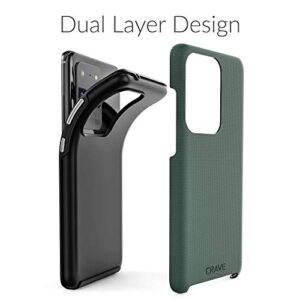 Crave Dual Guard for Samsung Galaxy S20 Ultra Case, Shockproof Protection Dual Layer Case for Samsung Galaxy S20 Ultra, S20 Ultra 5G - Forest Green